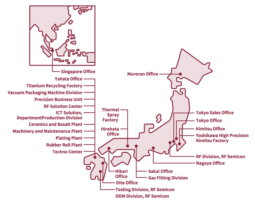 Office Location｜About Yoshikawa｜Yoshikawa Kogyo Co.,Ltd.